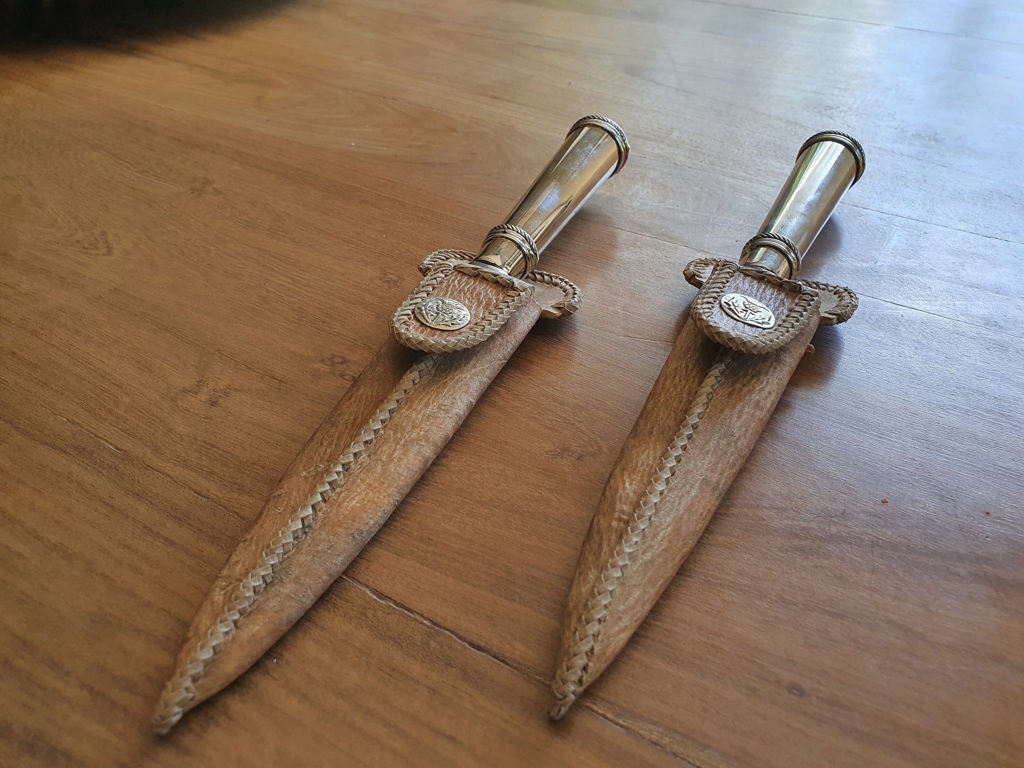 Set x 2 Argentine Gaucho Stek Knives. Stainless Steel 420 Mo Va. Missi ...